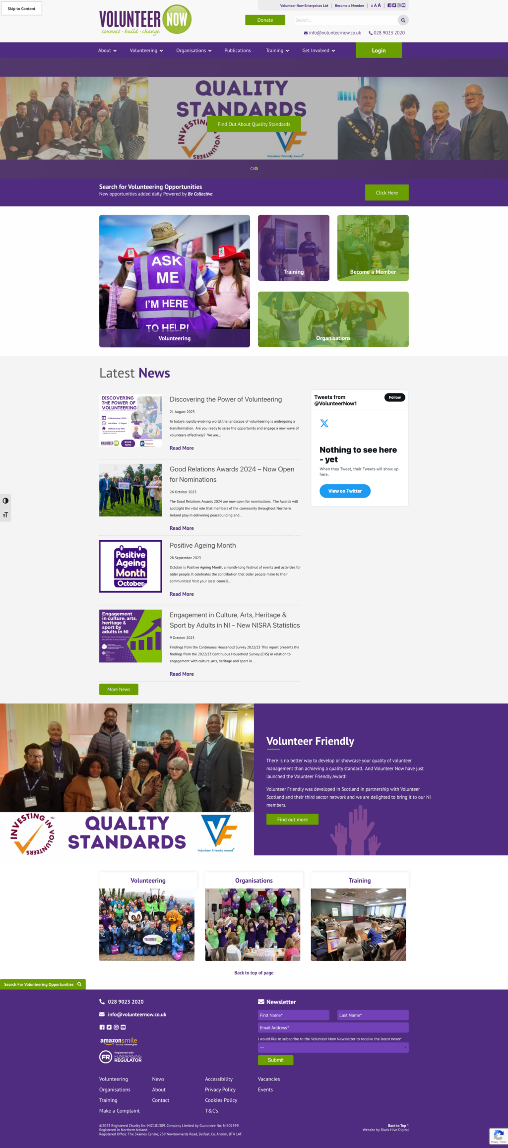 Volunteer Now - Black Hive Digital Web Design and eCommerce Belfast and Northern Ireland